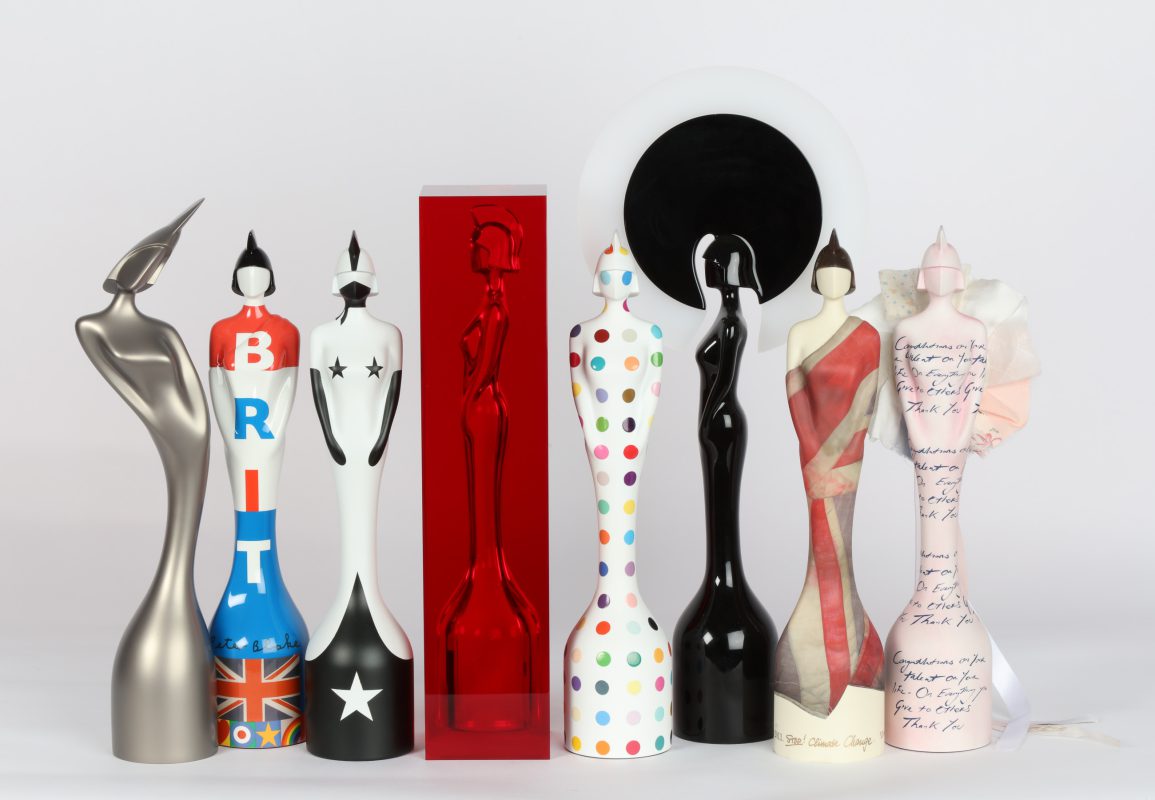 Behind artist Sir Anish Kapoor's 2018 BRIT Award trophy