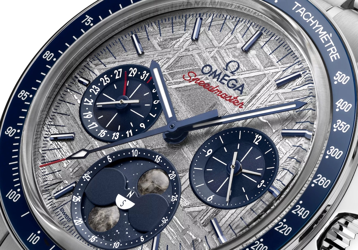 Omega launches two Speedmaster Moonphase Meteorite watches - Tempus ...
